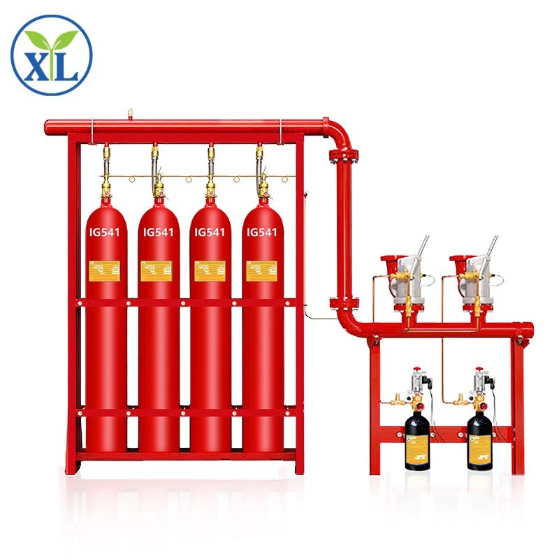 Ig541 Nitrogen Gas Fire Extinguisher 80L / 20MPa For Valuable Instrument Room