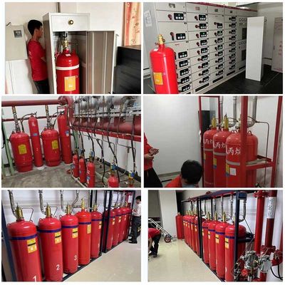 Fm200 Gas Fire Suppression System Fire Detection System Pipe Line ...